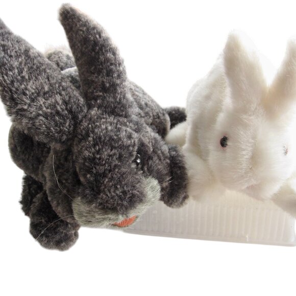 Folkmanis Puppets | Toys | 2 Folkmanis Bunny Rabbit Hand Puppets Dark ...